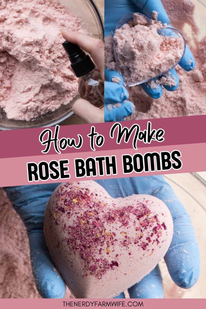 Natural Rose Bath Bombs